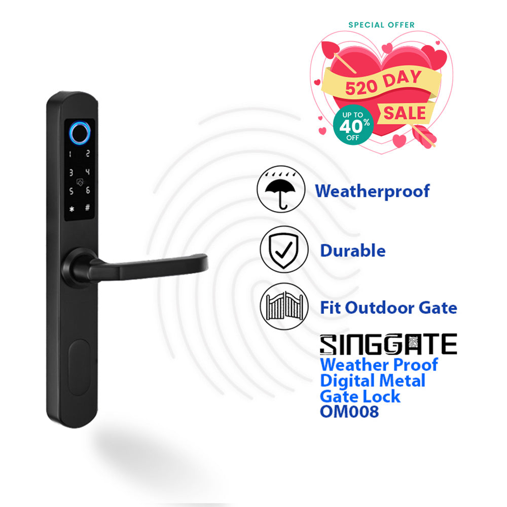 OM008 Outdoor Weather Proof Digital Gate Lock – SINGGATE Digital Lock
