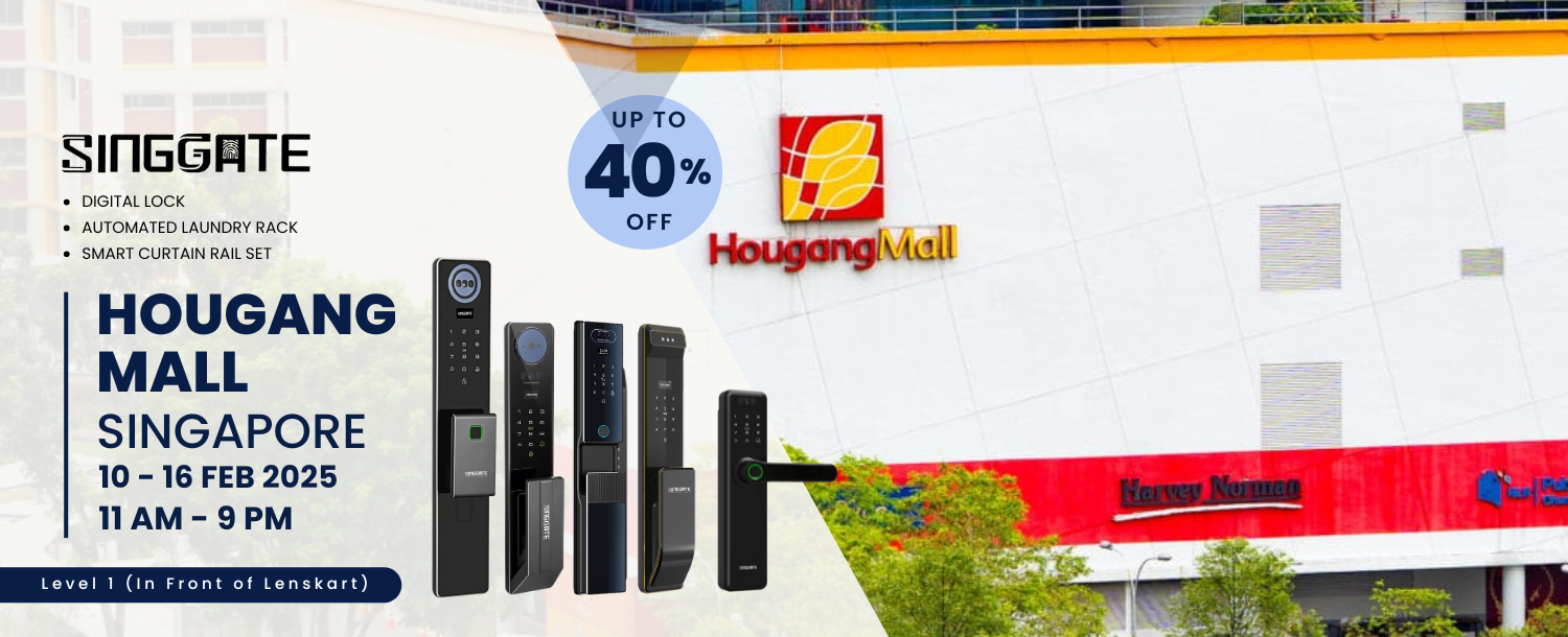 SINGGATE Singapore Local Digital Lock designed for HDB BTO & CONDO ...