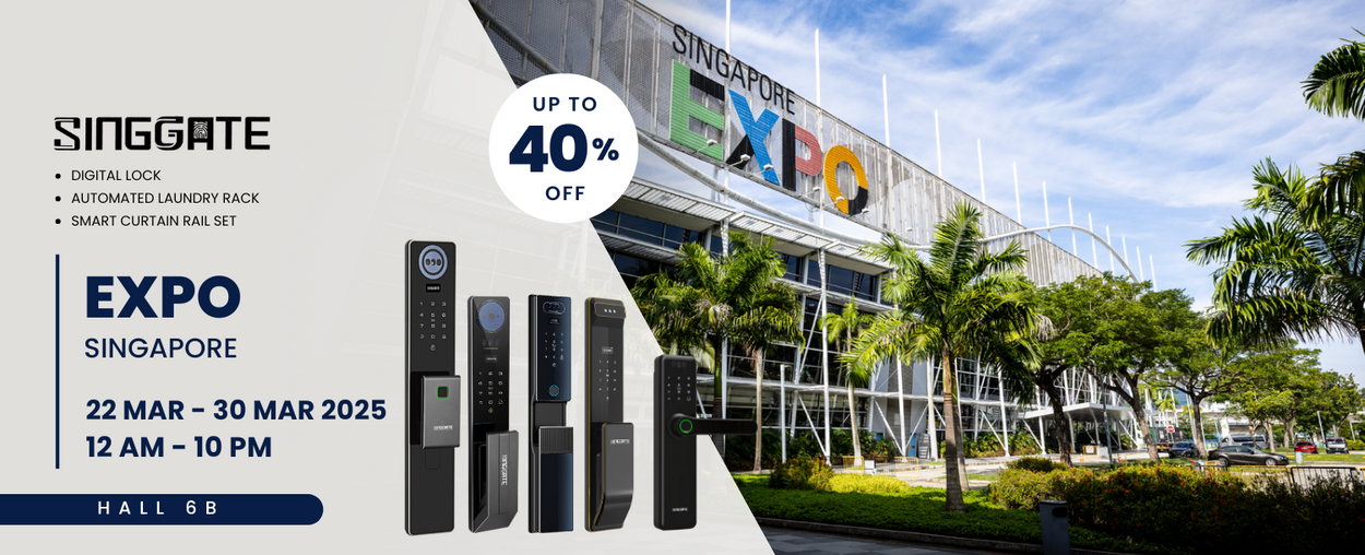 SINGGATE Singapore Local Digital Lock designed for HDB BTO & CONDO ...