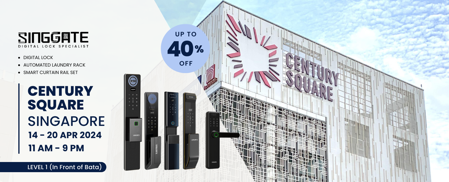 SINGGATE Singapore Local Digital Lock designed for HDB BTO & CONDO ...