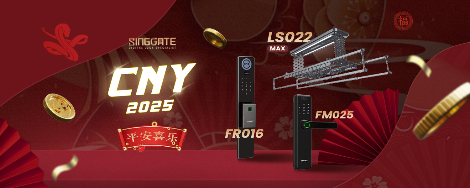 SINGGATE Singapore Local Digital Lock designed for HDB BTO & CONDO ...