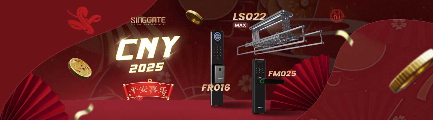 SINGGATE Singapore Local Digital Lock designed for HDB BTO & CONDO ...