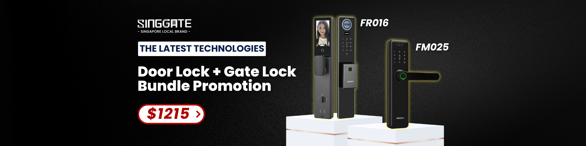 SINGGATE Singapore Local Digital Lock designed for HDB BTO & CONDO ...