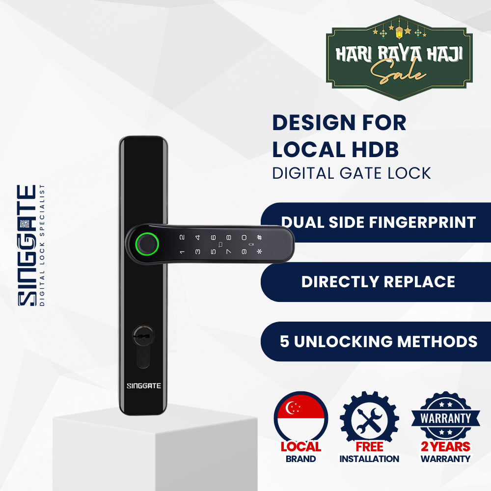 Metal Gate Digital Lock | SINGGATE FM021 | Keyless Solution – SINGGATE ...