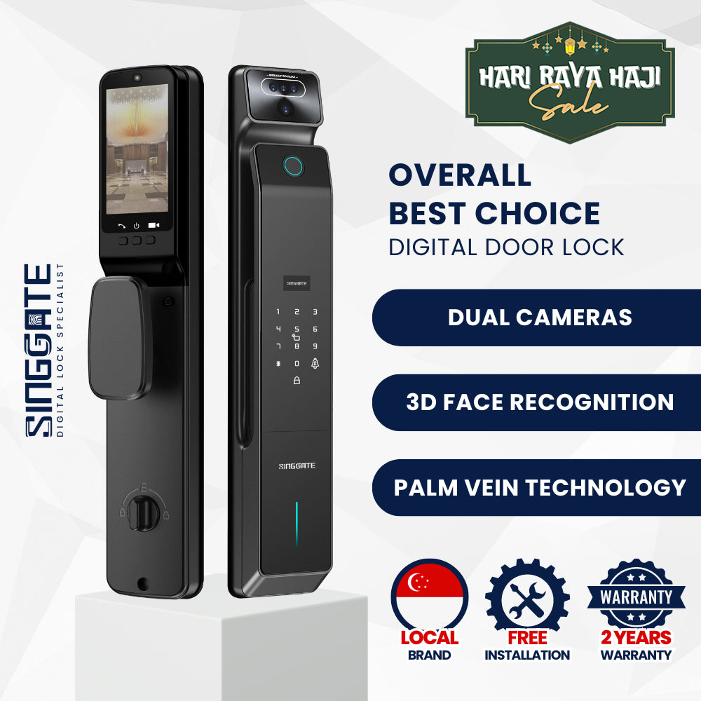 SINGGATE Singapore Local Digital Lock designed for HDB BTO & CONDO ...