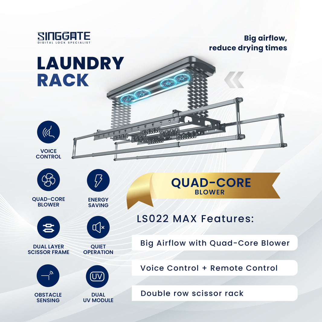 Automated Laundry And Drying Racks Singgate Smart Solutions