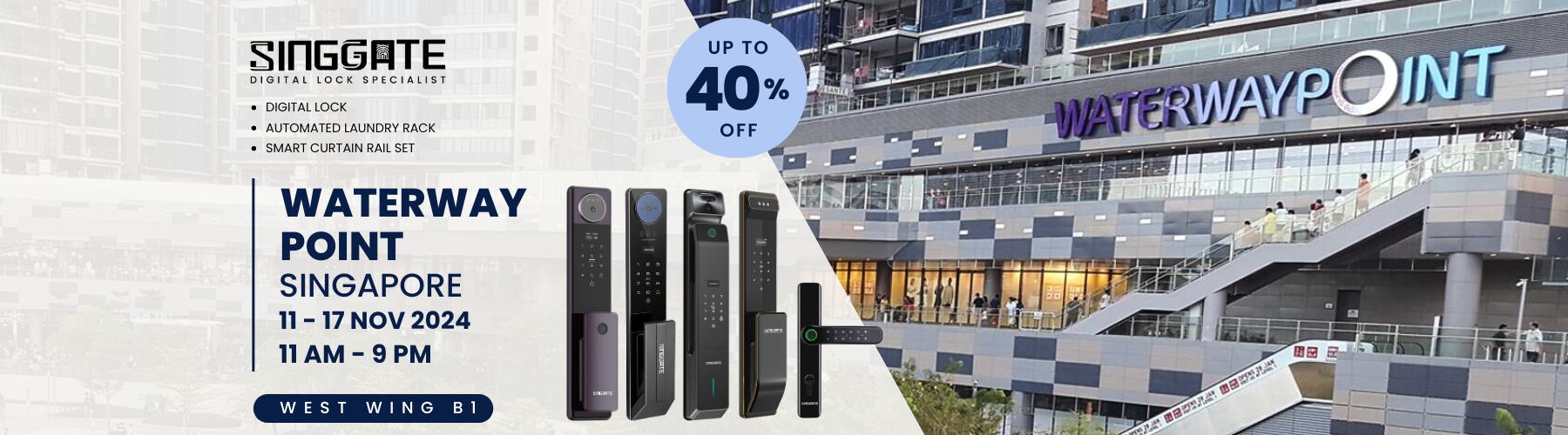 SINGGATE Singapore Local Digital Lock designed for HDB BTO & CONDO ...