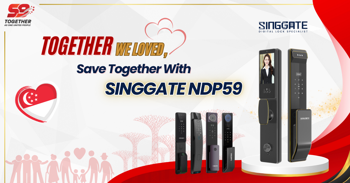 SINGGATE Singapore Local Digital Lock designed for HDB BTO & CONDO ...
